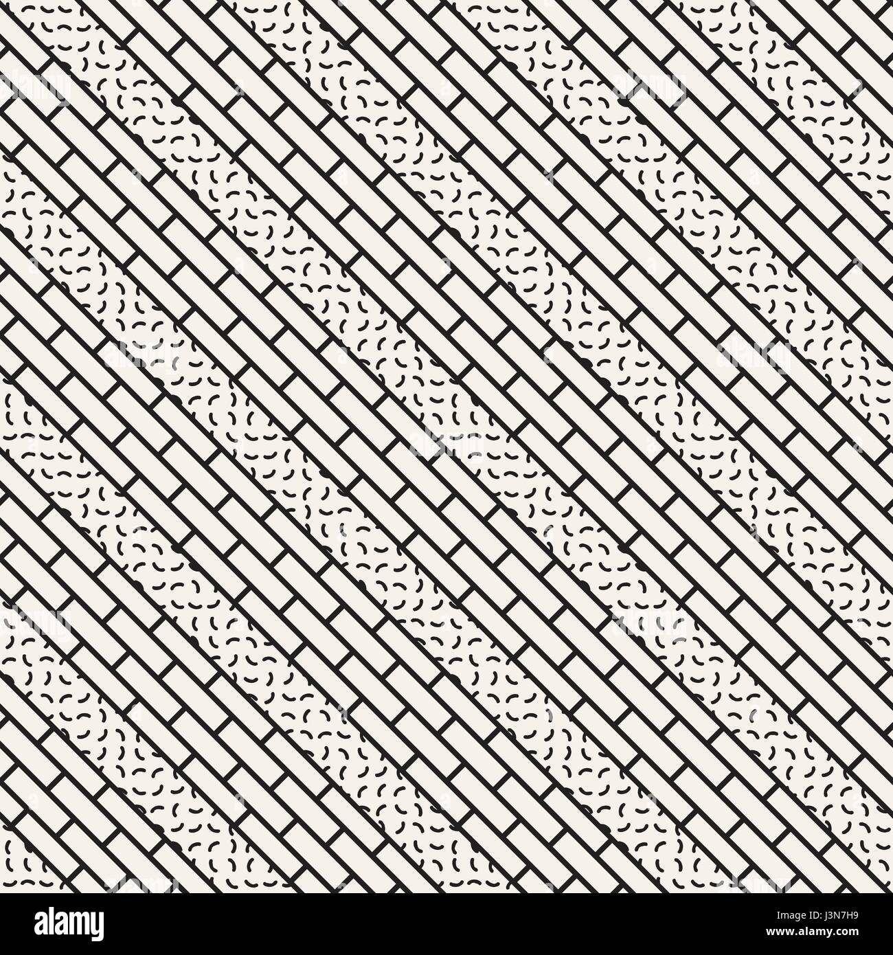 Vector seamless black and white trendy pattern. Modern stylish ...