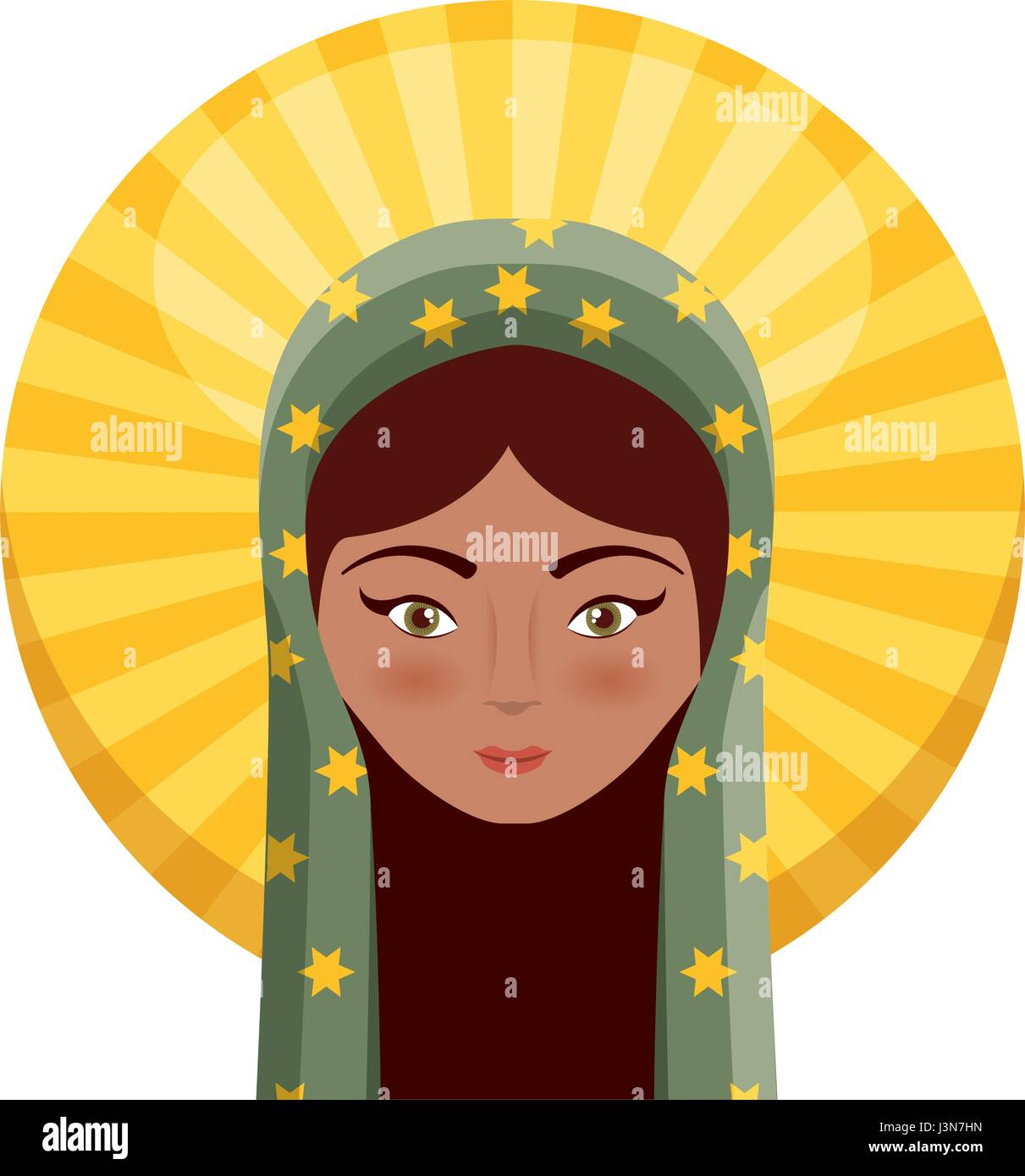 Holy virgin mary icon Stock Vector Image & Art - Alamy