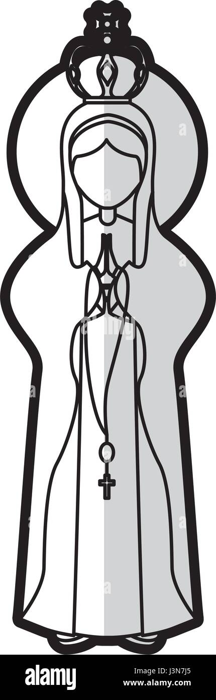 Holy virgin mary icon Stock Vector Image & Art - Alamy