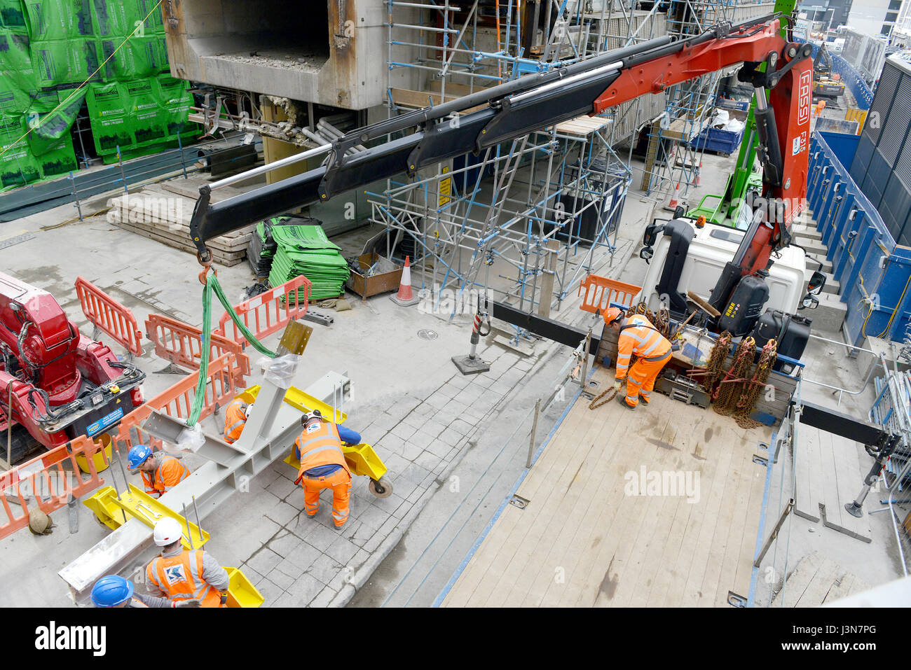 Construction sites in the Waterloo area of London. Where: London ...