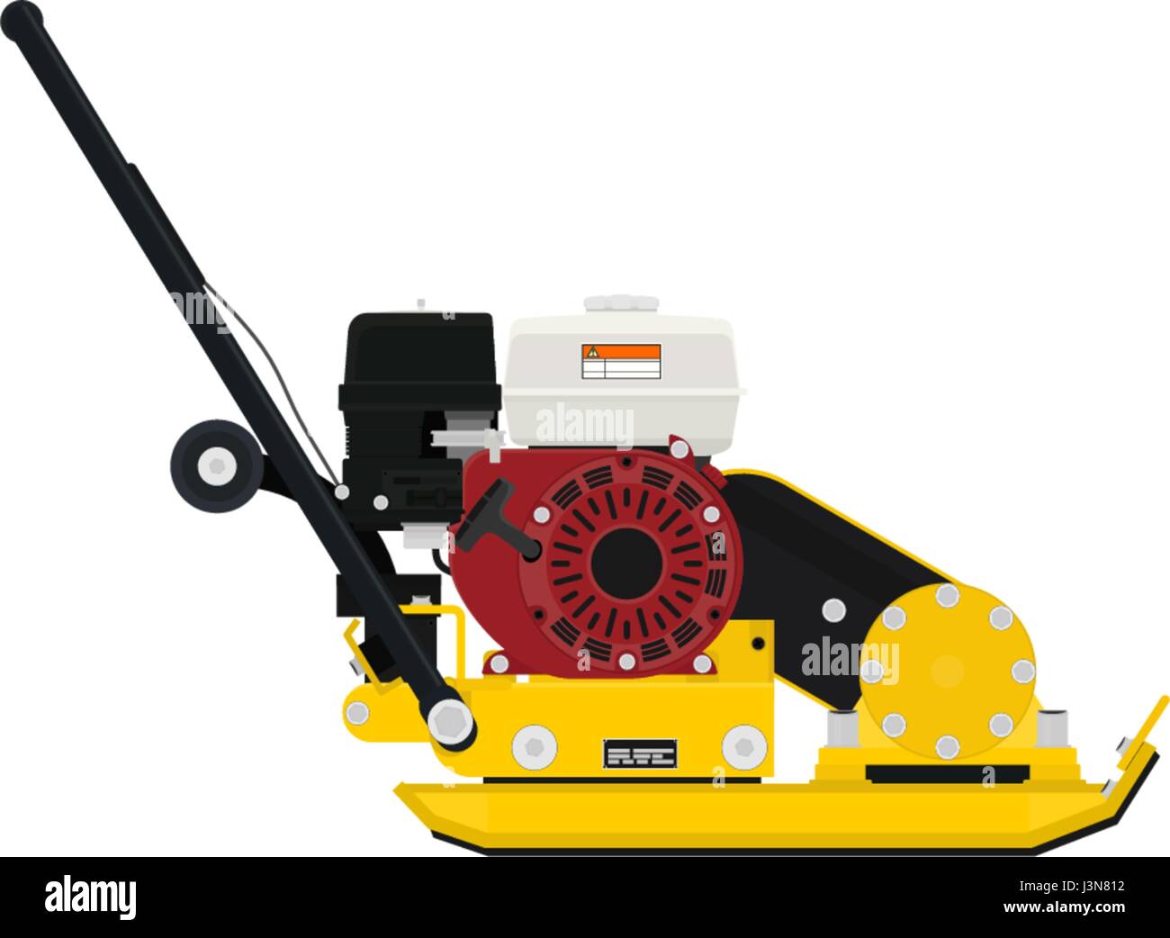 Vibration plate compactor Stock Vector Images - Alamy