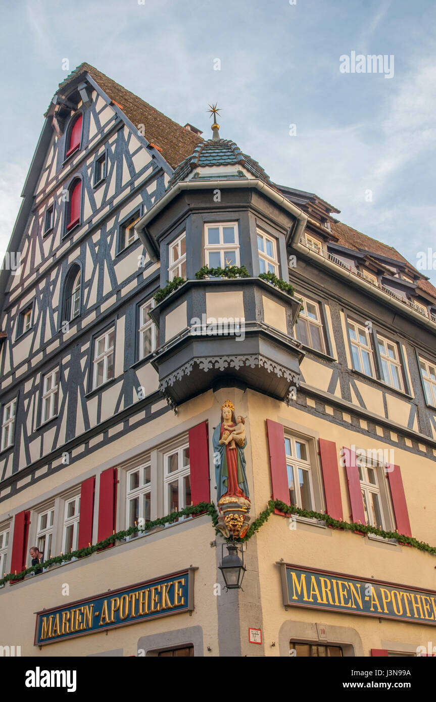 Historical Buildings, Old-Town, Rothenburg, Tauber valley, Central ...