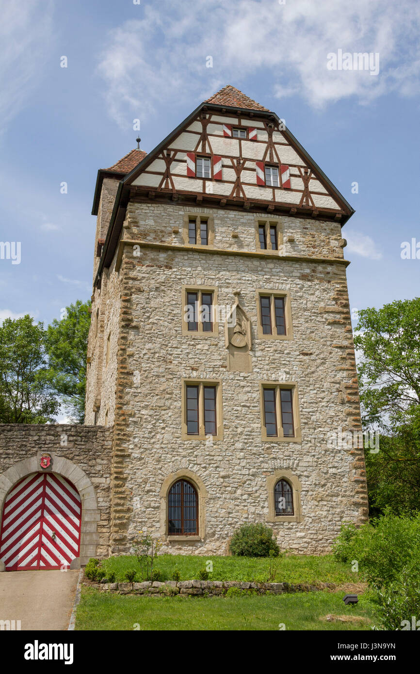 Castle Buchenbach, Mulfingen-Buchenbach, Jagst, jagst valley, Hohenlohe ...