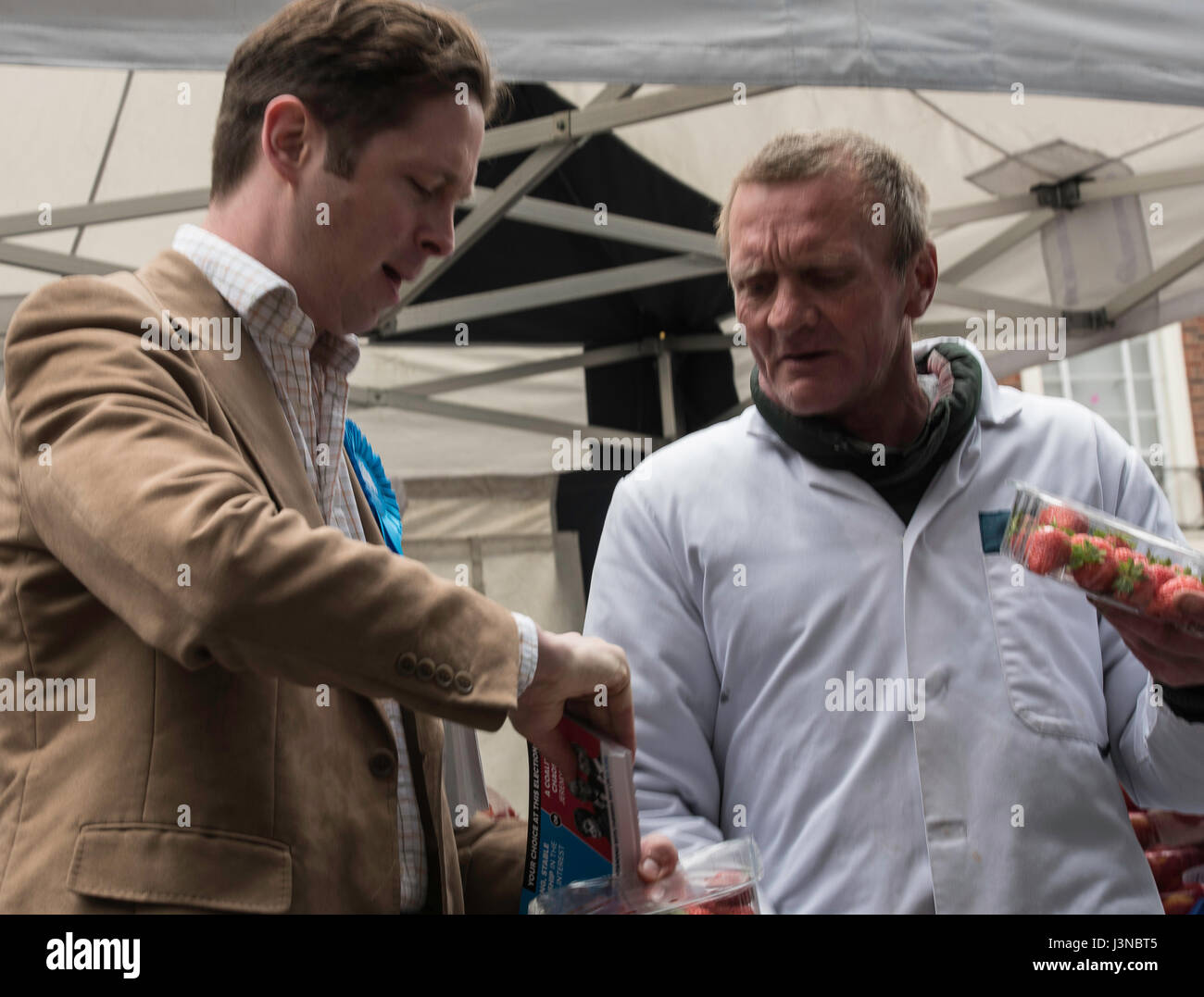 Brentwood, UK. 06th May, 2017. Alex Burghart, Conservative Prospective ...