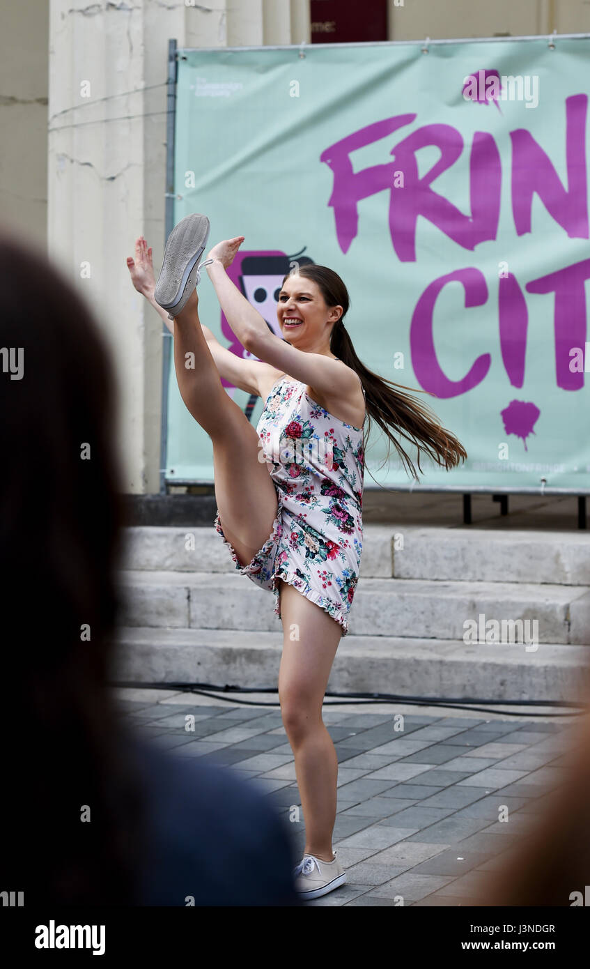 Brighton, UK. 6th May, 2017. Dancers from Elevation Productions ...