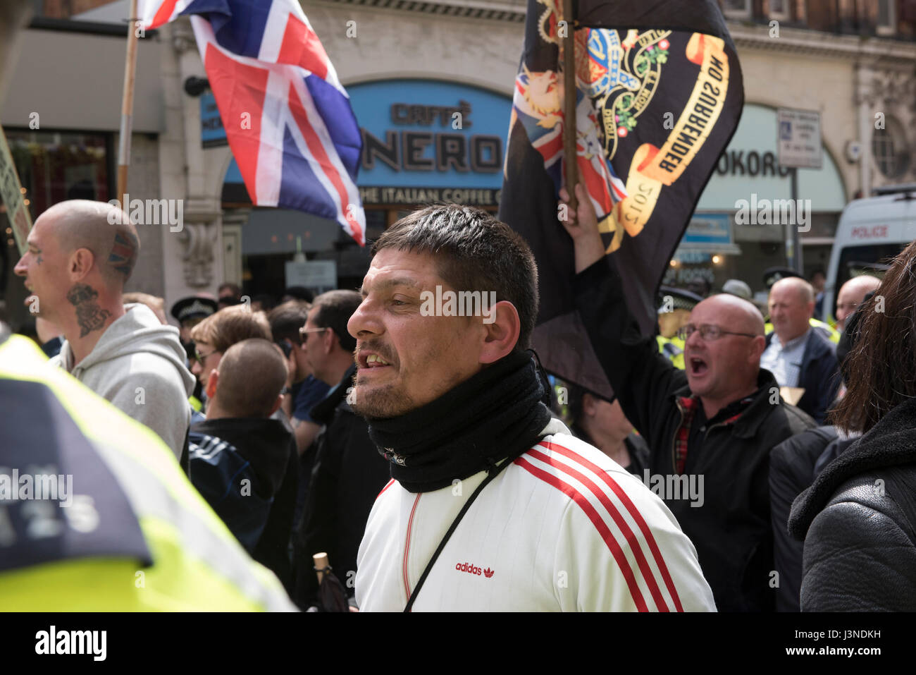 Croydon, London, UK. 6th May 2017. The right-wing group South East ...