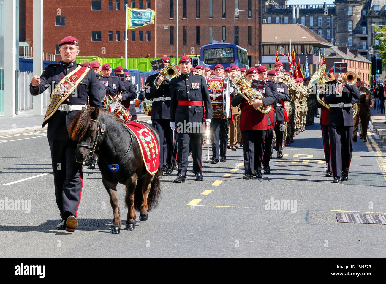 Glasgow, Scotland, UK. 6th May, 2017. To commemorate the 70th ...