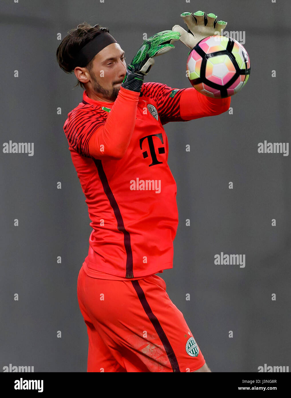 Budapest, Hungary. 06th May, 2017. Goalkeeper Adam Holczer of ...