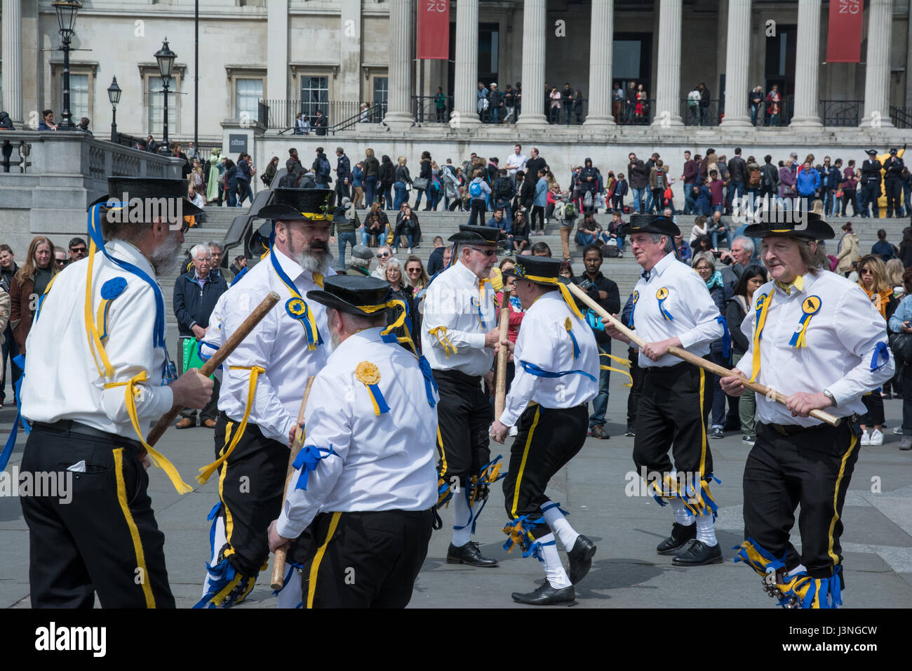 London, UK, 6 May 2017. The annual Westminster Morris Men’s dancing ...