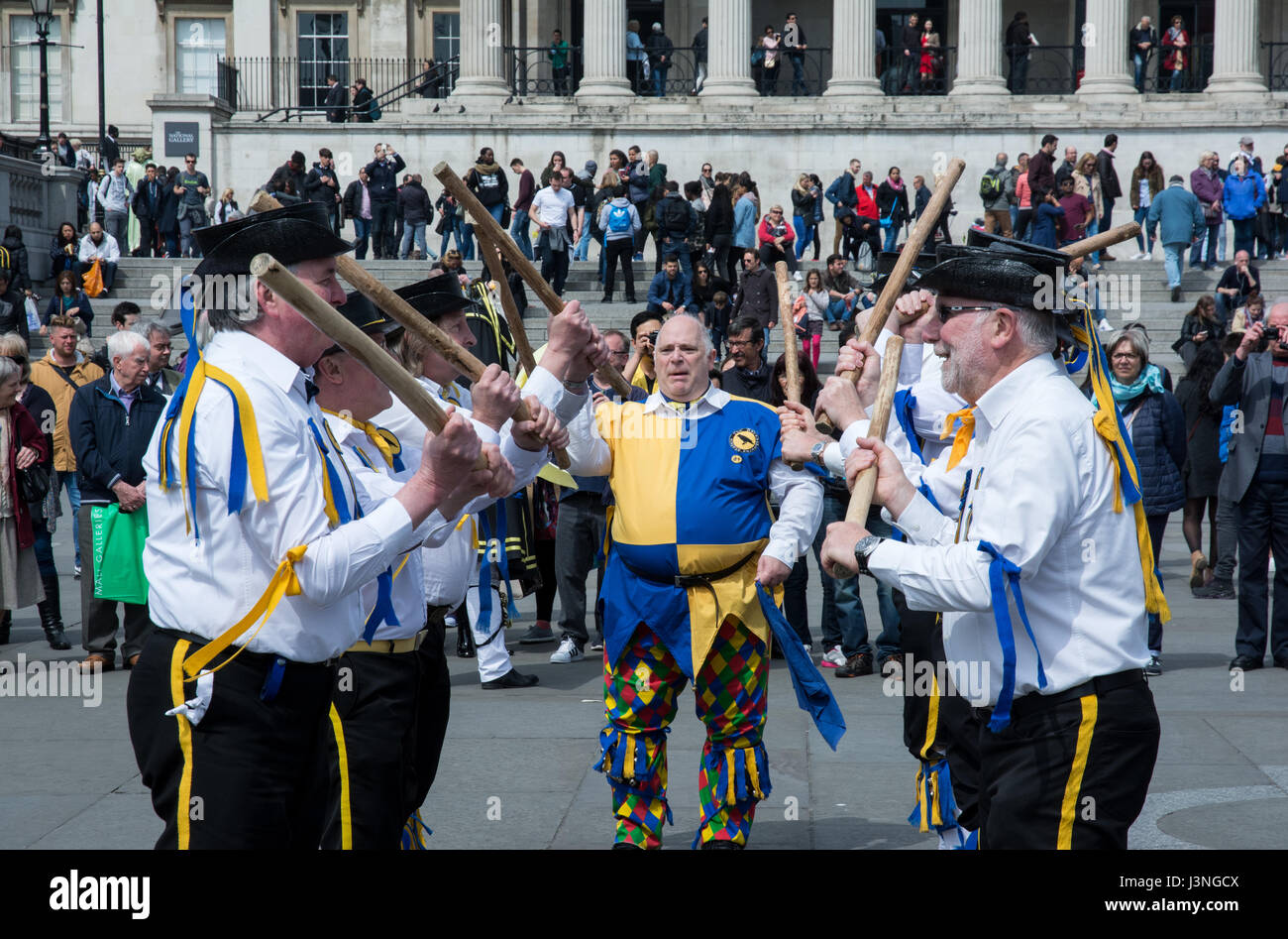 London, UK, 6 May 2017. The annual Westminster Morris Men’s dancing ...