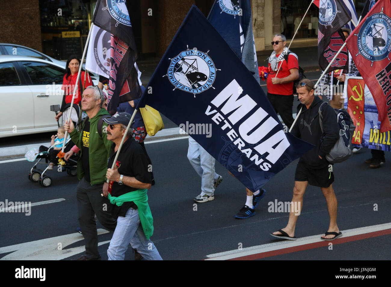 Sydney, Australia. 7th May, 2017. The annual May Day March started at ...