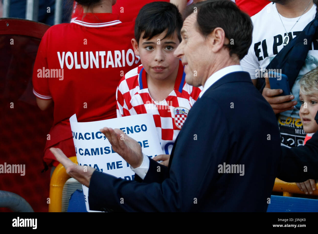 Emilio Butragueño La Liga soccer match between Granada and Real Madrid ...