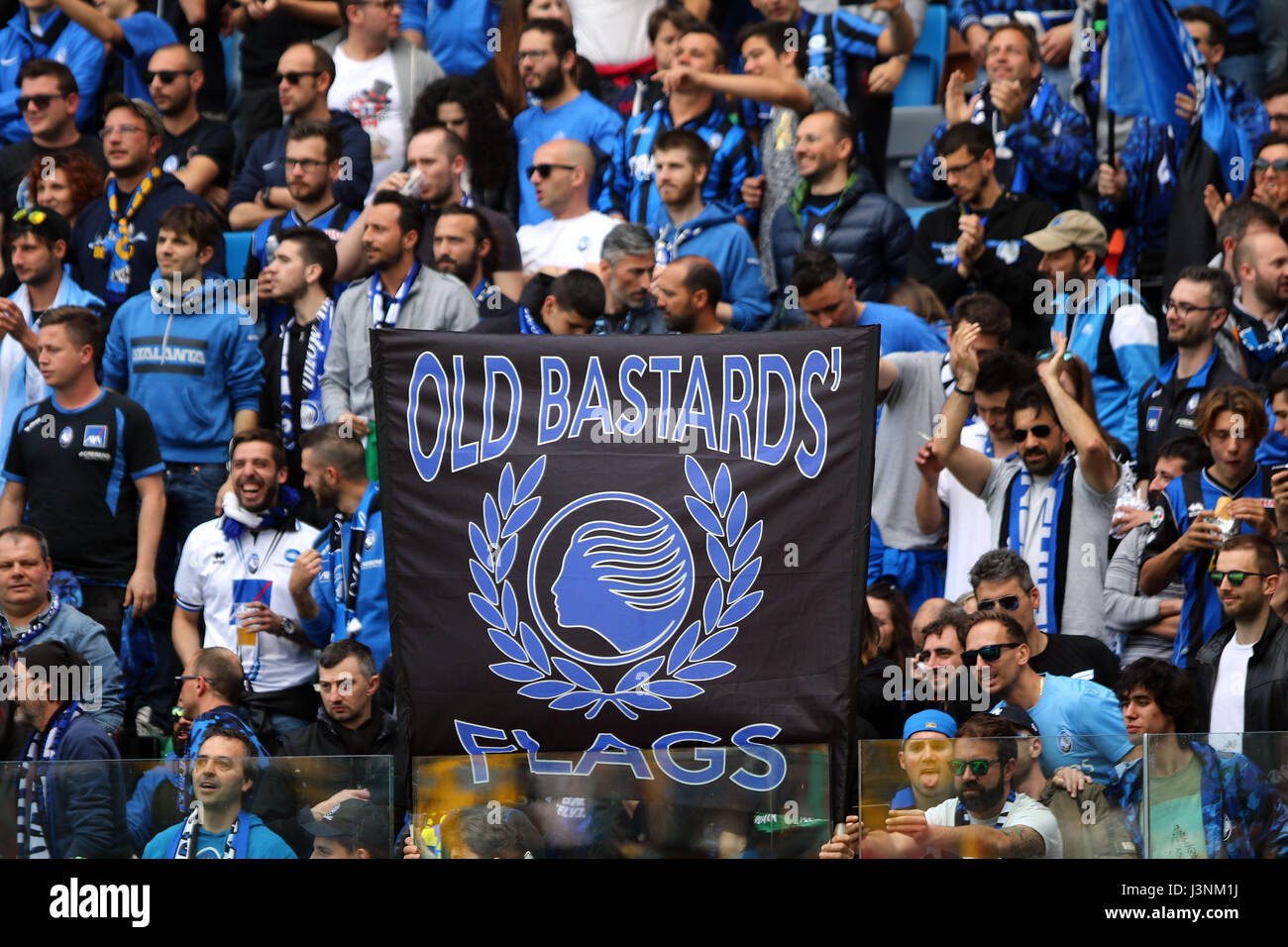 Udine, Italy. 7th May, 2017. Atalanta's fans during the Serie A ...