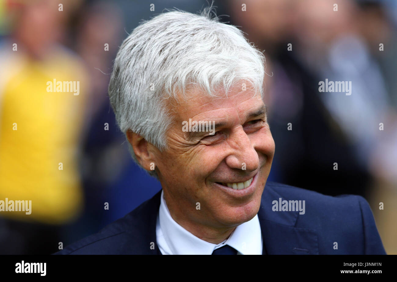 Udine, Italy. 7th May, 2017. Gian Piero Gasperini Atalanta's Head Coach ...