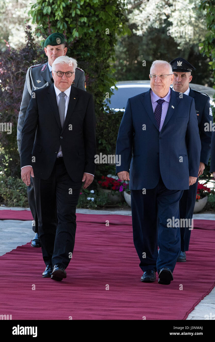 Jerusalem, Israel. 7th May, 2017. German President Frank-Walter ...