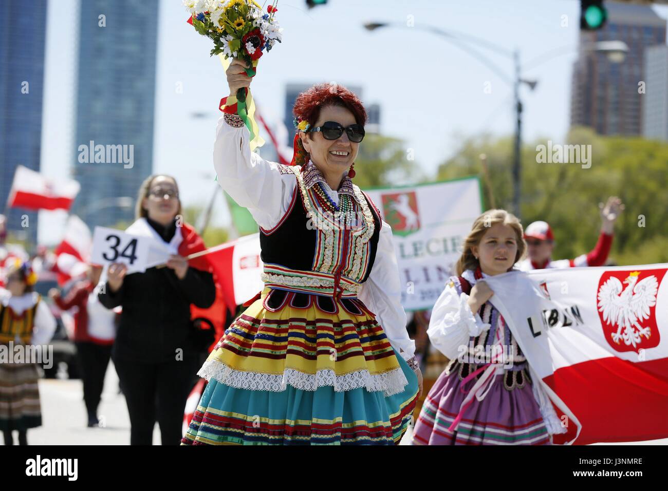 Chicago, USA. 6th May, 2017. People from Polish Community participate ...