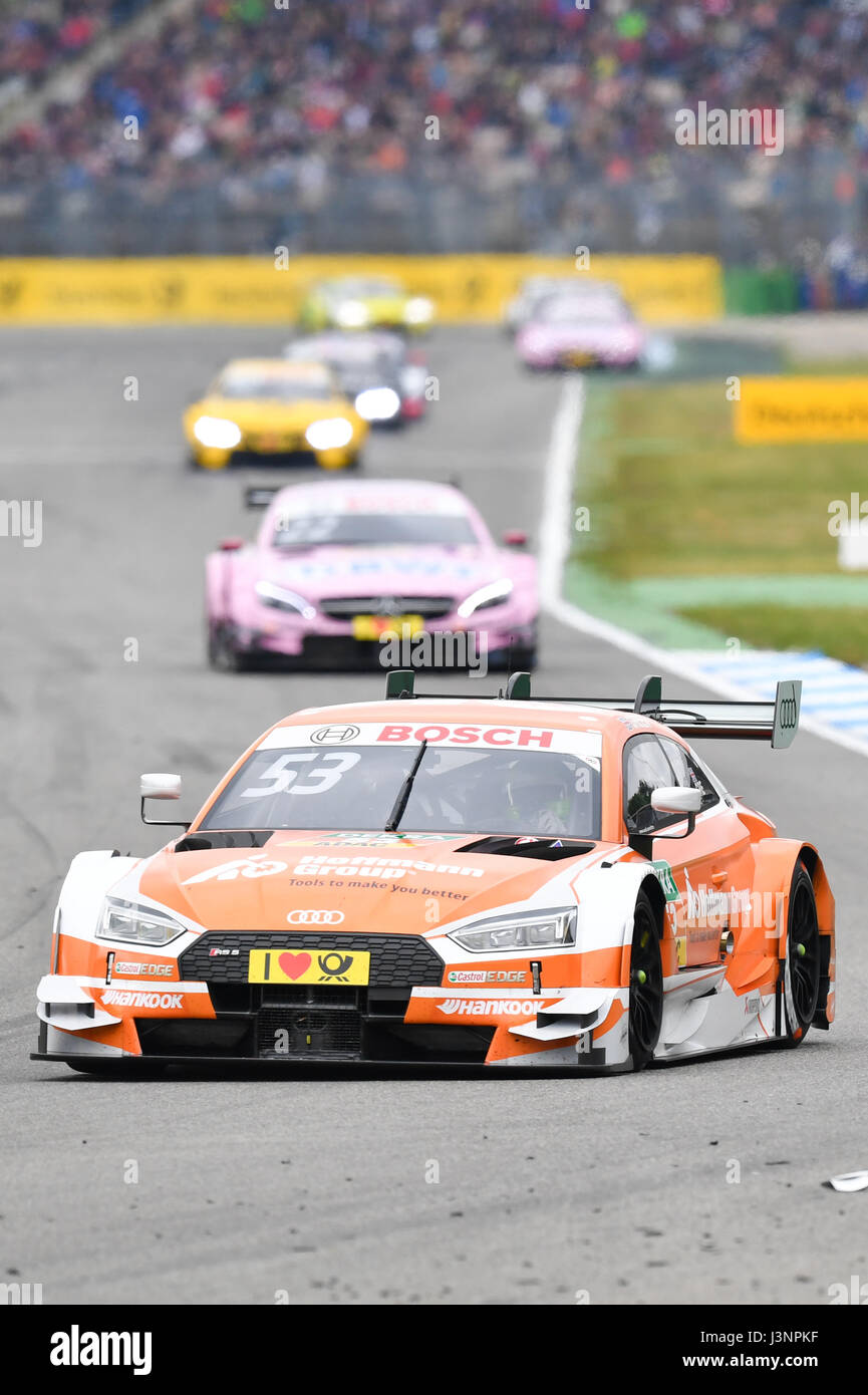 Hockenheim, Germany. 7th May, 2017. Jamie Green (GB) of the Audi Sport ...