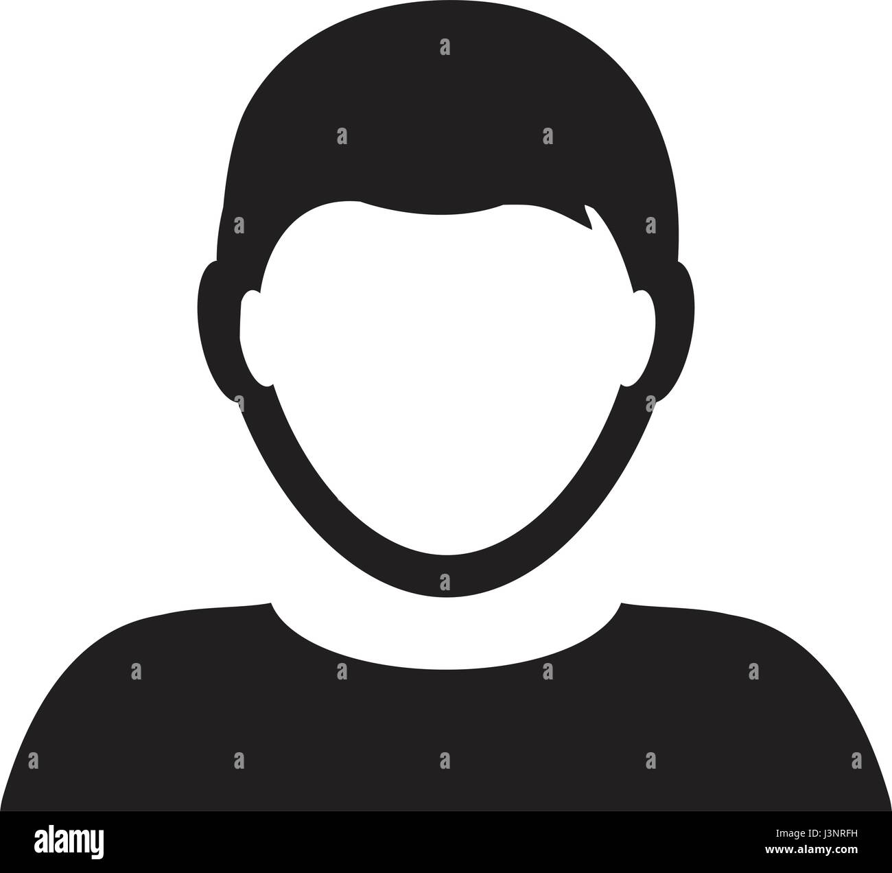 Man User Icon Vector Person Profile Avatar Glyph Pictogram illustration ...