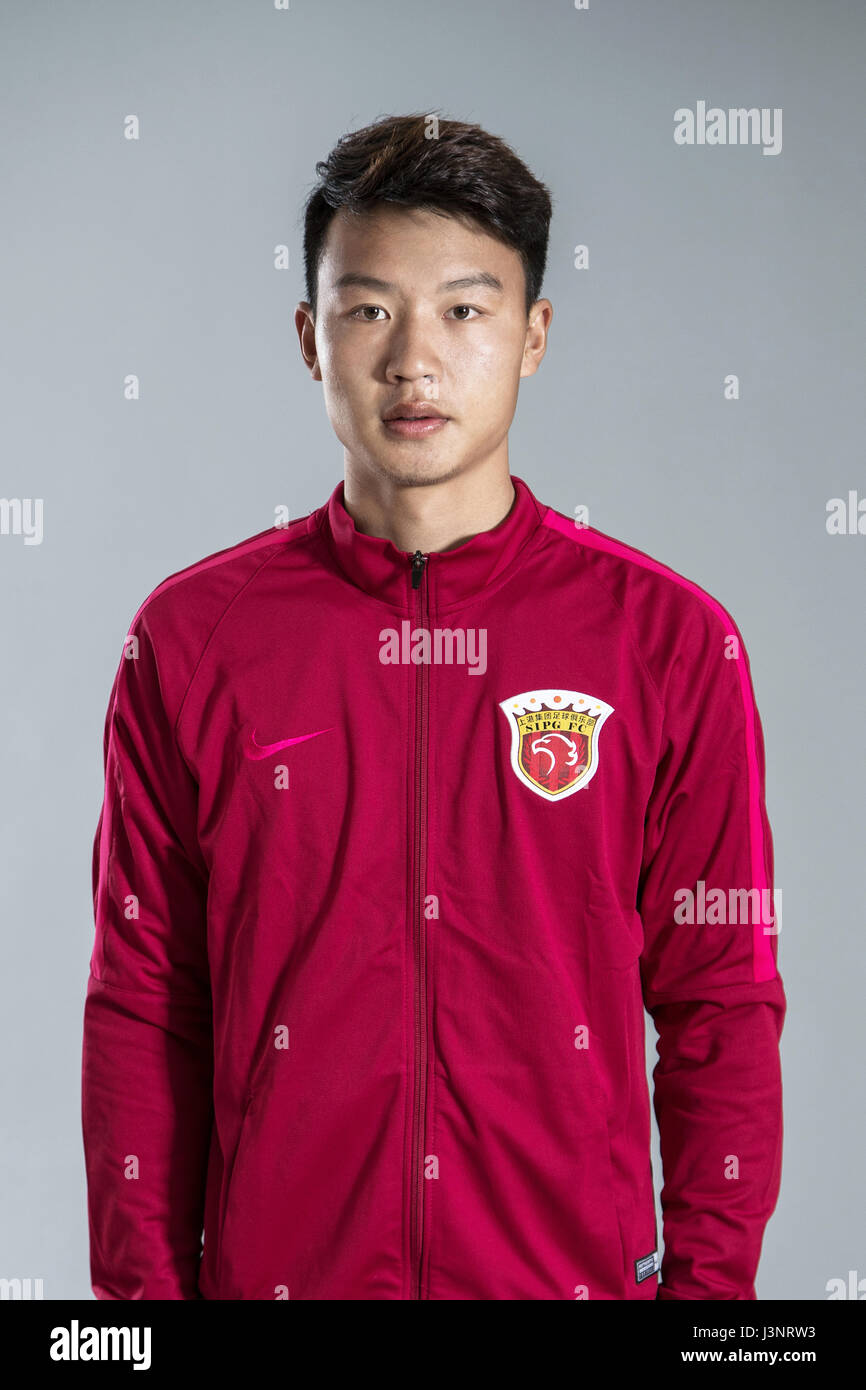 Portrait of Chinese soccer player Chen Wei of Shanghai SIPG F.C. for ...