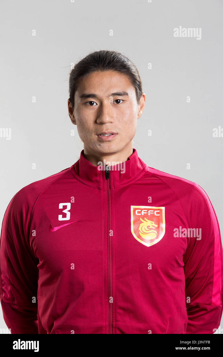 Portrait of Chinese soccer player Zhao Yuhao of Hebei China Fortune F.C ...