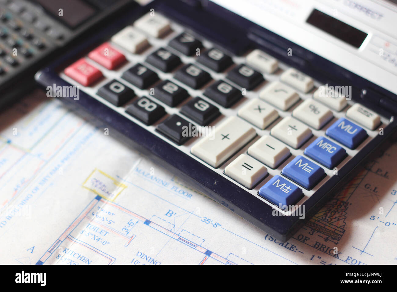 Electronic Calculator. High resolution digital photo of a calculator ...