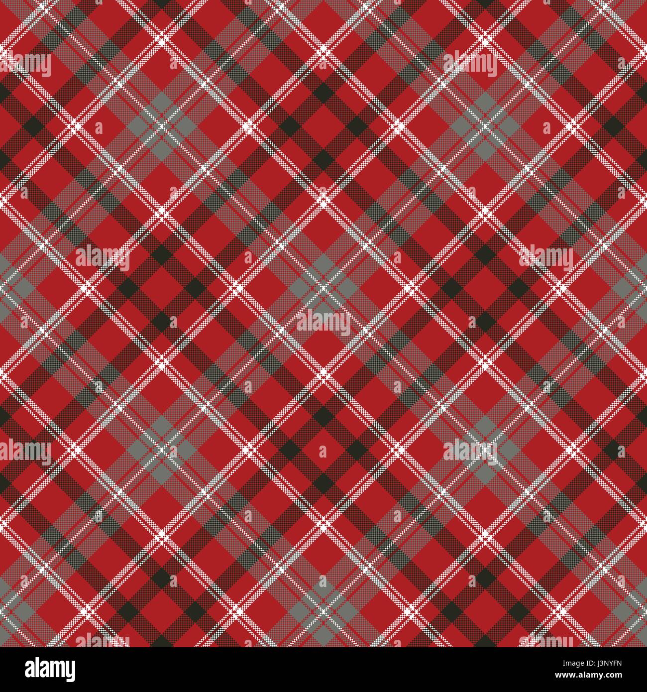 Red pixel plaid seamless pattern. Vector illustration Stock Vector ...