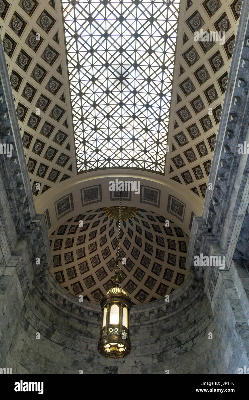 Interior views of the State Capitol Building of Washington in the city ...