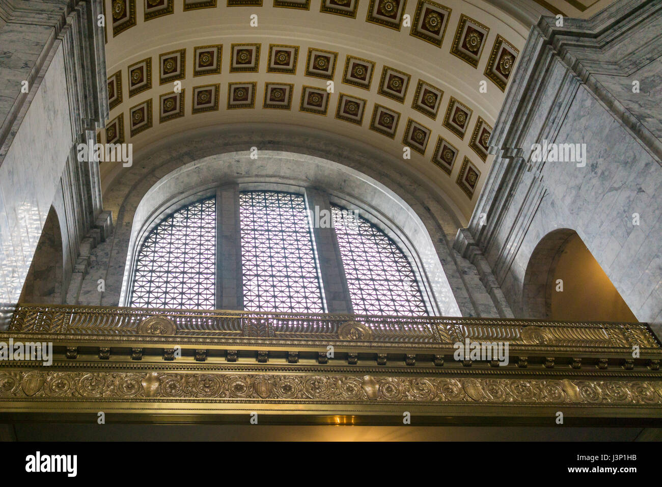 Interior views of the State Capitol Building of Washington in the city ...