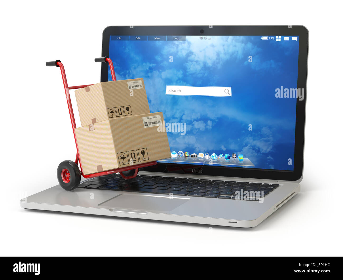 Box truck pc hi-res stock photography and images - Alamy