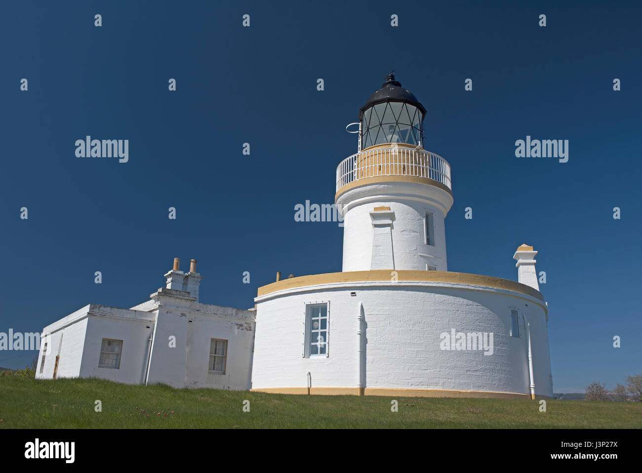 Channory Lighthouse at Fortrose on the Moray Firth on the Black Isle ...
