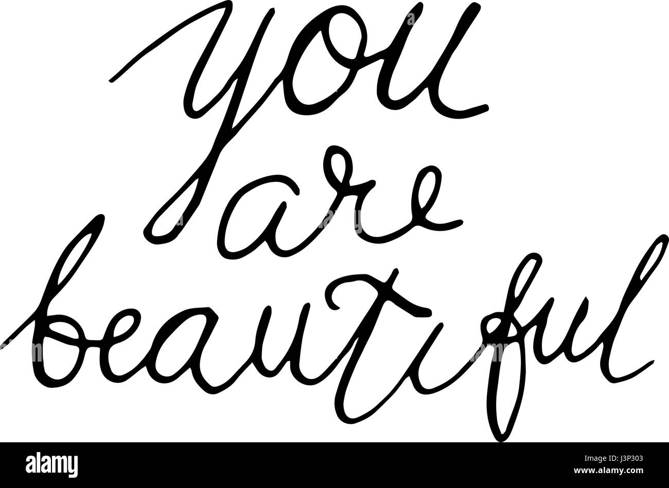 Decorative vector font beautiful Black and White Stock Photos & Images ...