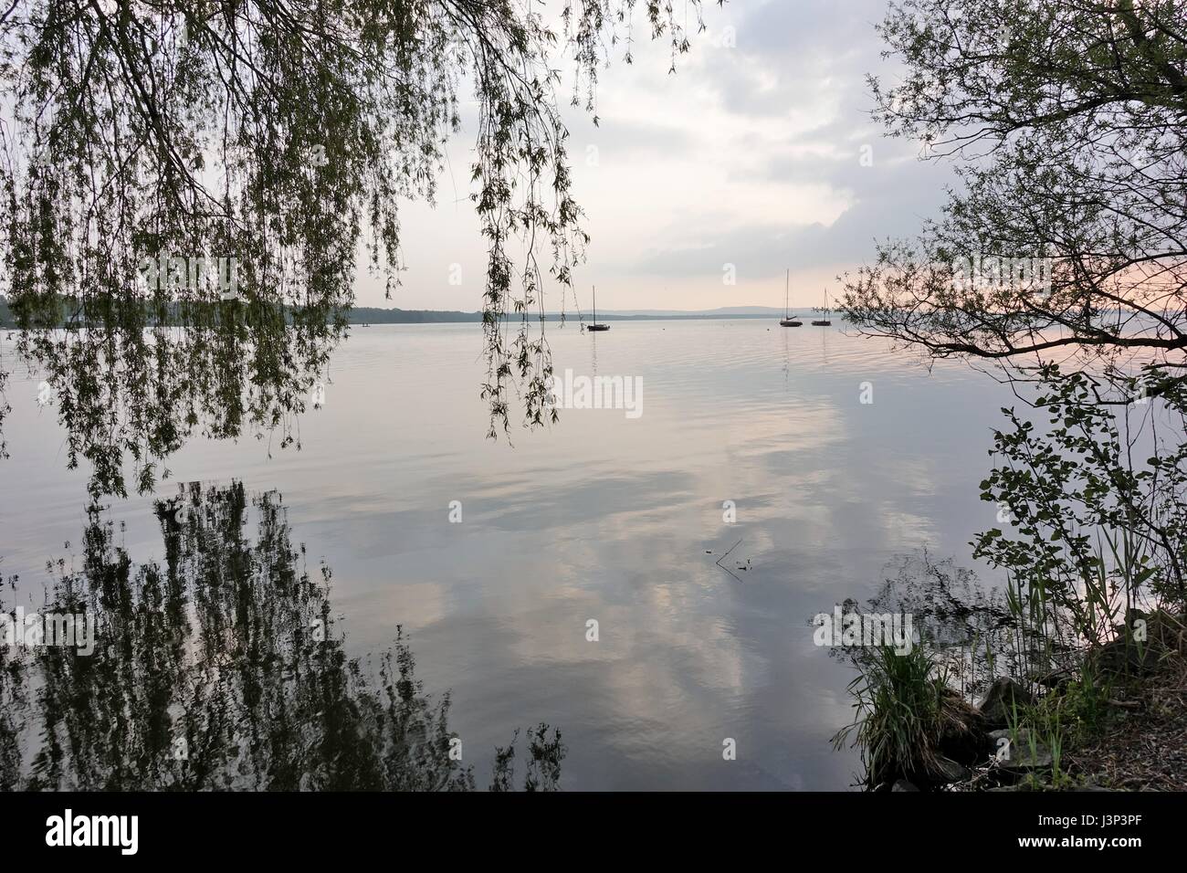 Sunset at Steinhuder Meer ,Hanover ,Germany .Steihuder Meer Nature Park ...
