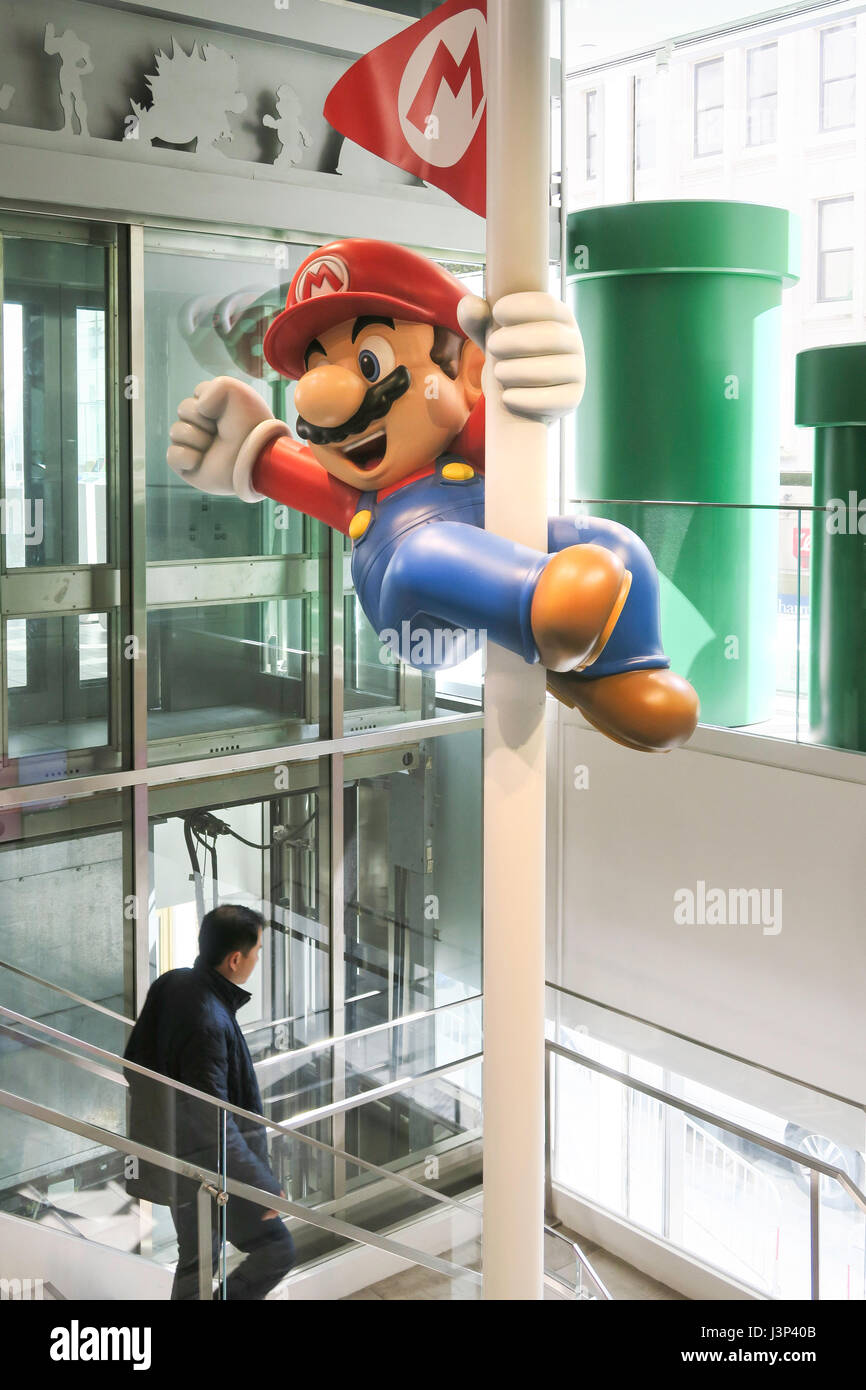 Nintendo World New York Store Interior, Rockefeller Center, NYC, USA ...