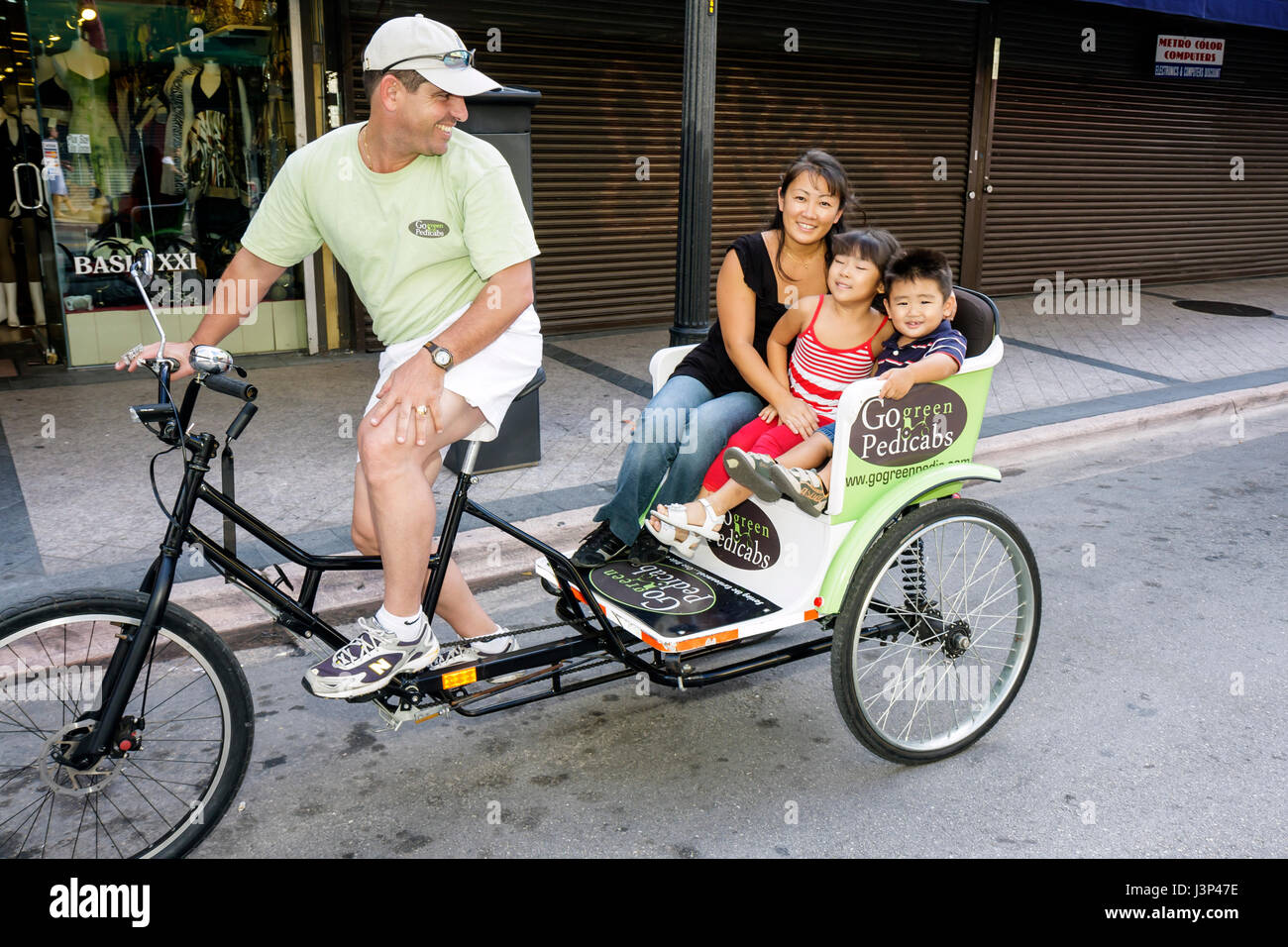 Miami Florida,Flagler Street,Bike Miami Downtown,street closed,no ...