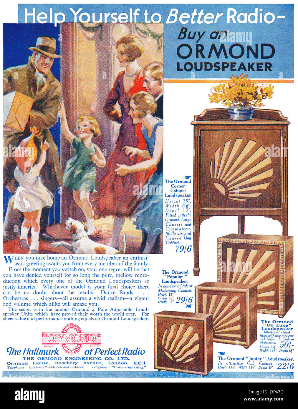 1930s radio ad hi-res stock photography and images - Alamy