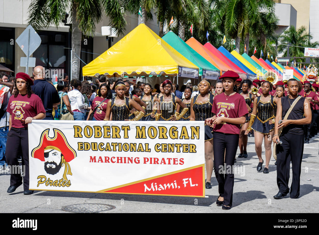 Miami Florida,Book Fair International,parade,student students,Hispanic ...
