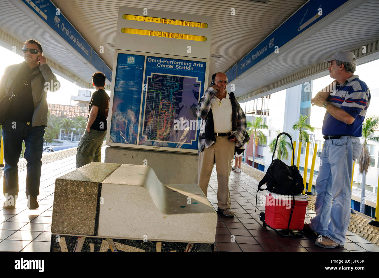Metromover public transportation map hi-res stock photography and ...