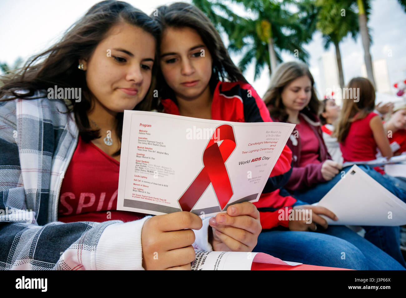 Miami Florida,Riverside Center,World AIDS Day,Candlelight Memorial,Tree ...
