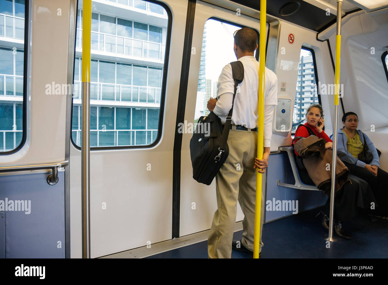 Metromover people mover miami downtown hi-res stock photography and ...