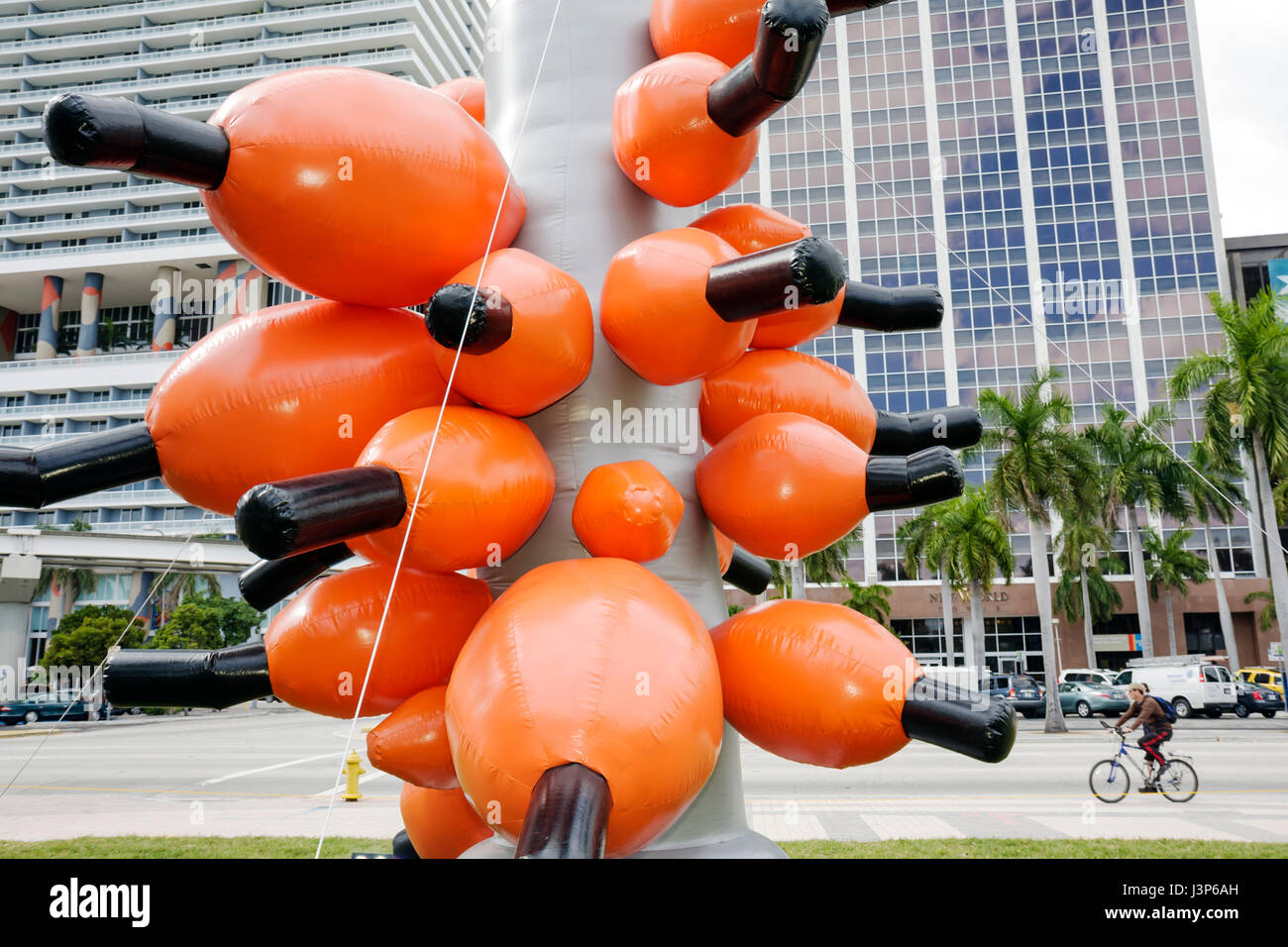Miami Florida,Biscayne Boulevard,Art Basel,Giants in the City ...
