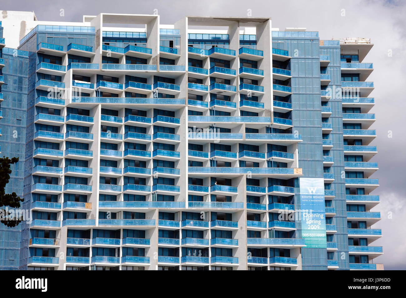 Miami Beach Florida,Collins Avenue,W,hotel,under new construction site ...