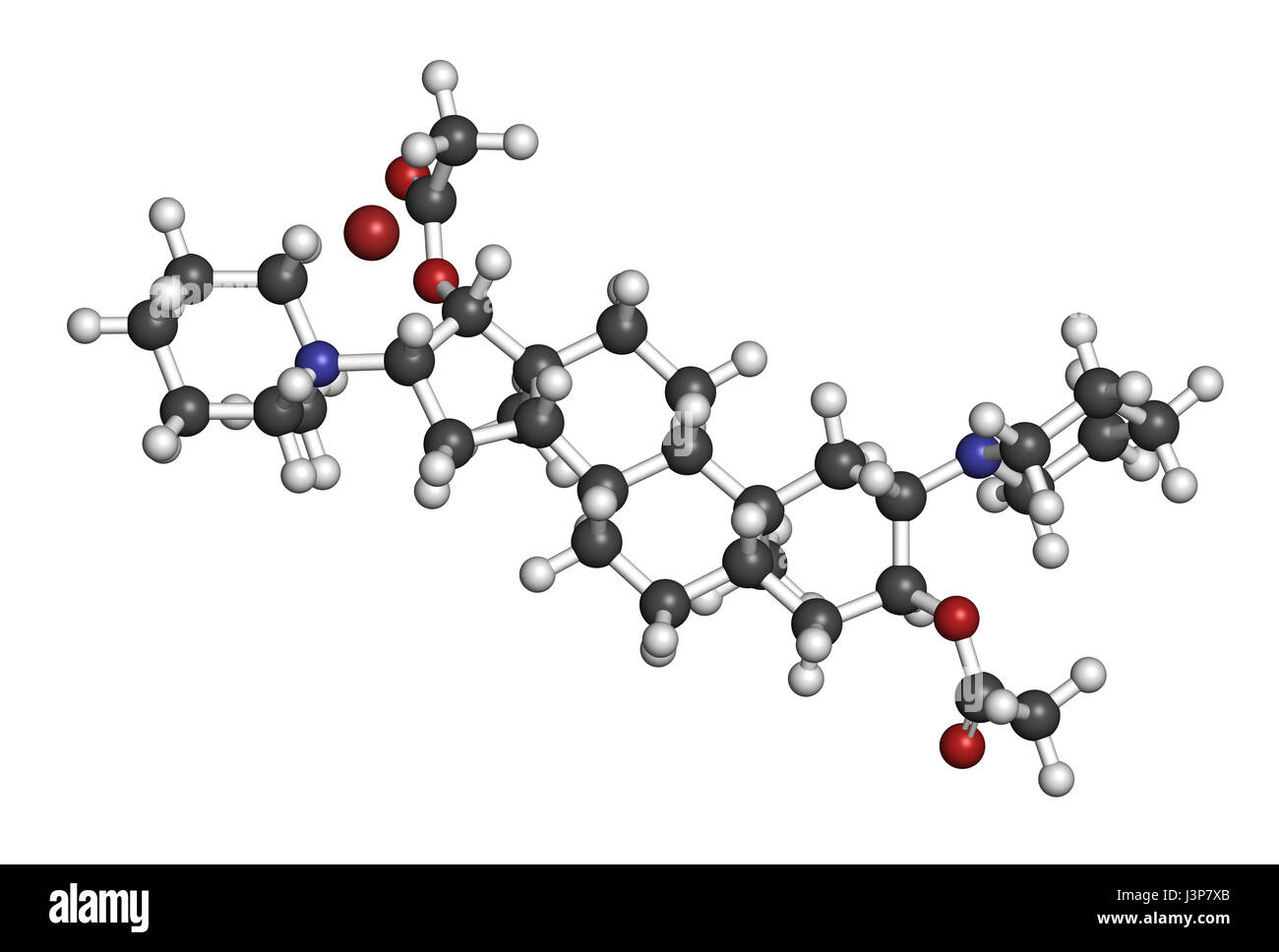 Vecuronium bromide muscle relaxant drug (paralyzing agent). Used in ...