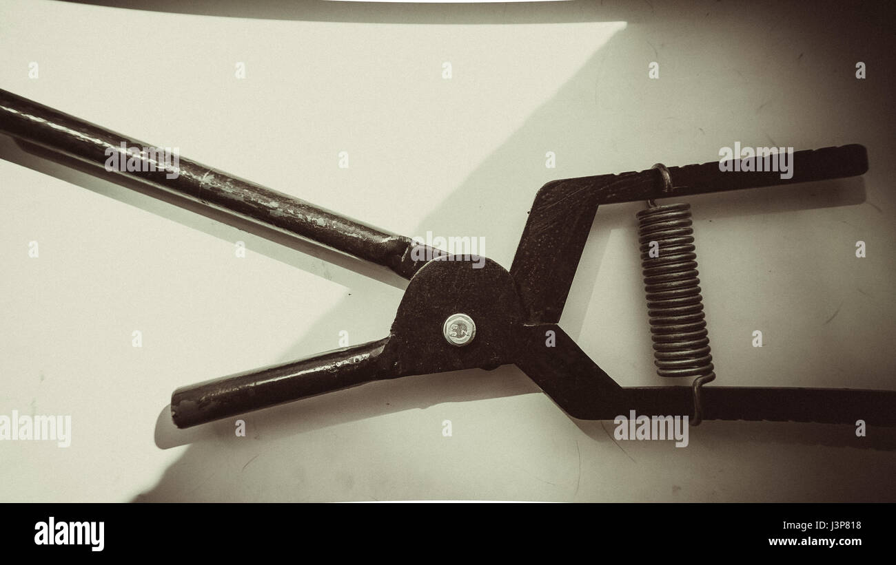 A heavy carpenter expander made of steel Stock Photo - Alamy