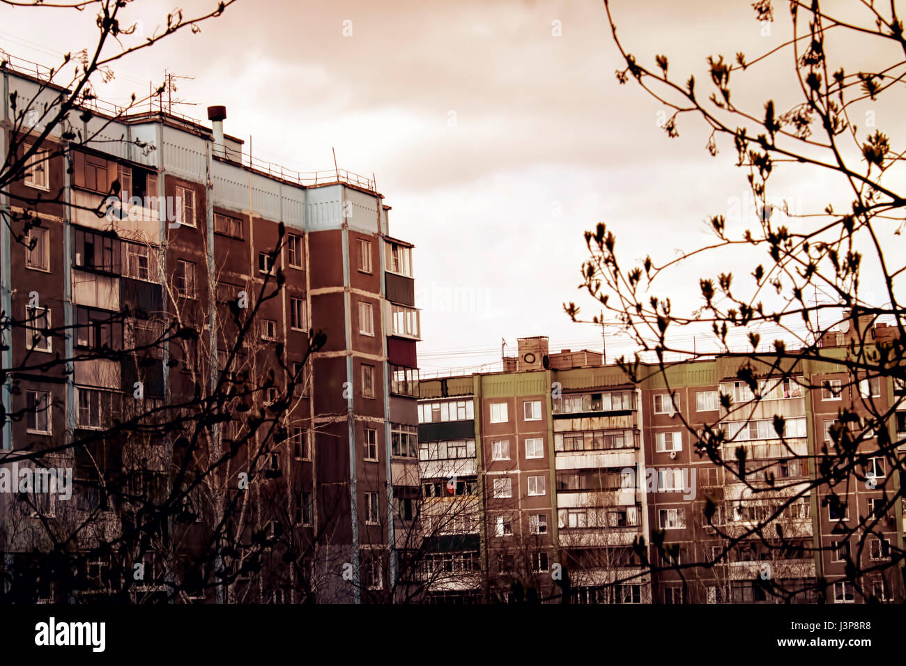 View from the window of a residential building Stock Photo - Alamy