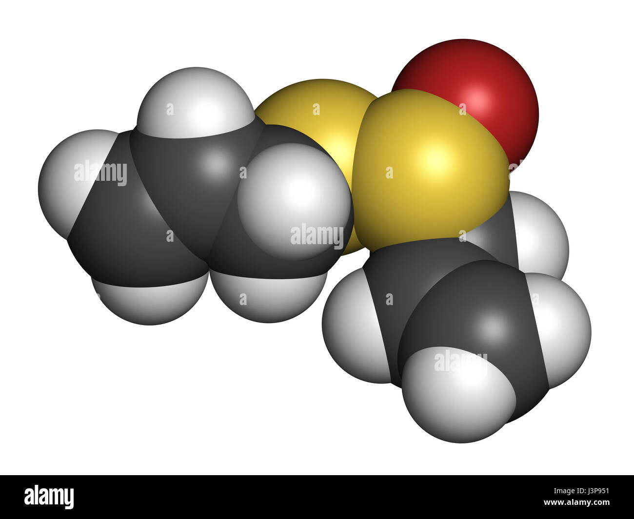 Allicin garlic molecule. Formed from alliin by the enzyme alliinase ...