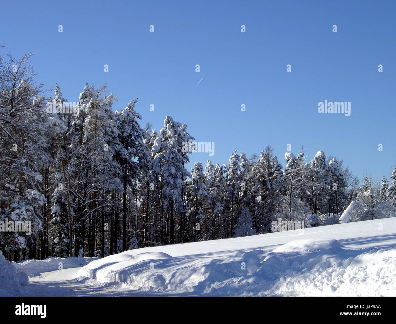 Austria winter landscape Stock Photo - Alamy
