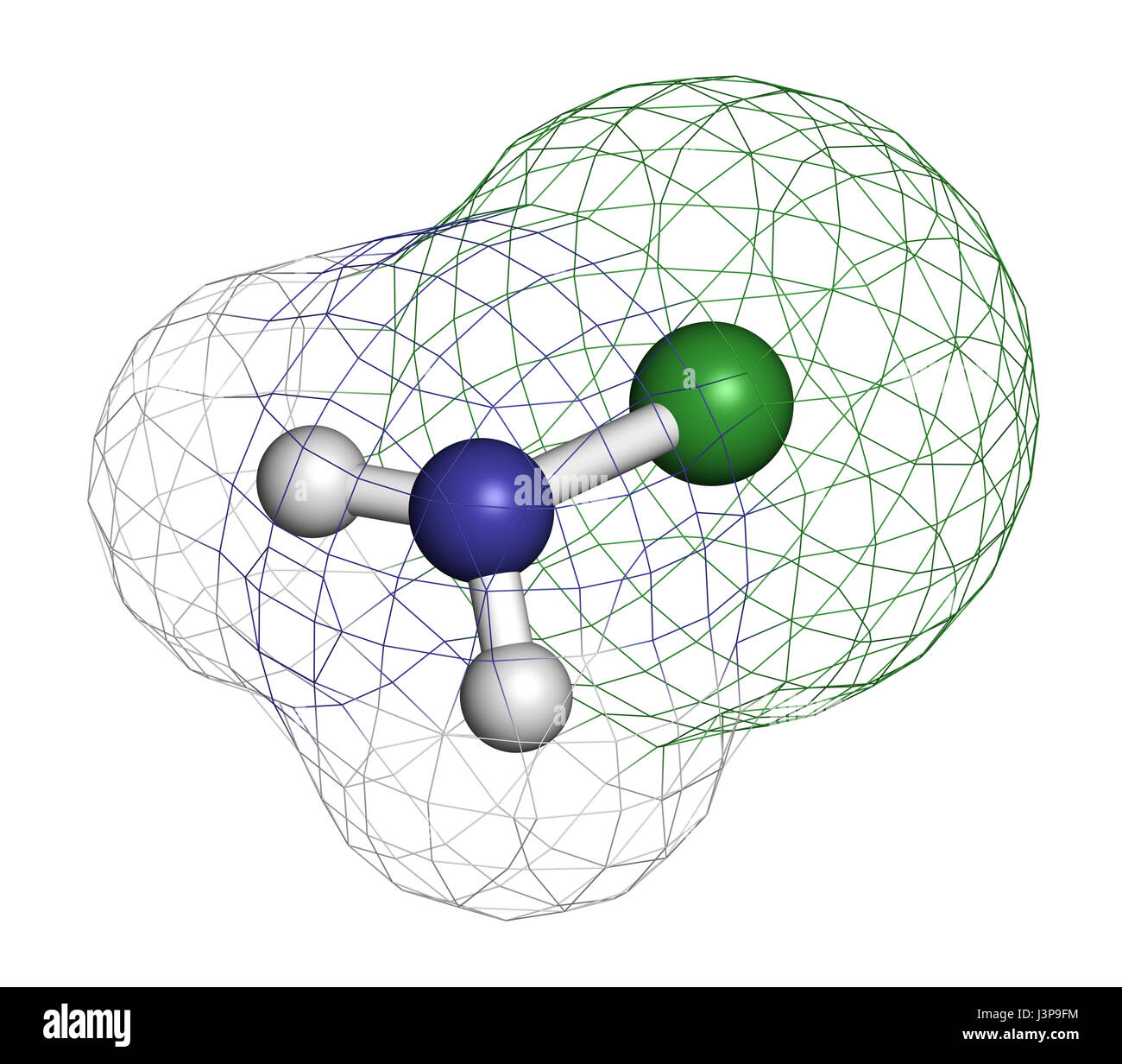 Chloramine (monochloramine) disinfectant molecule. Readily decomposes ...