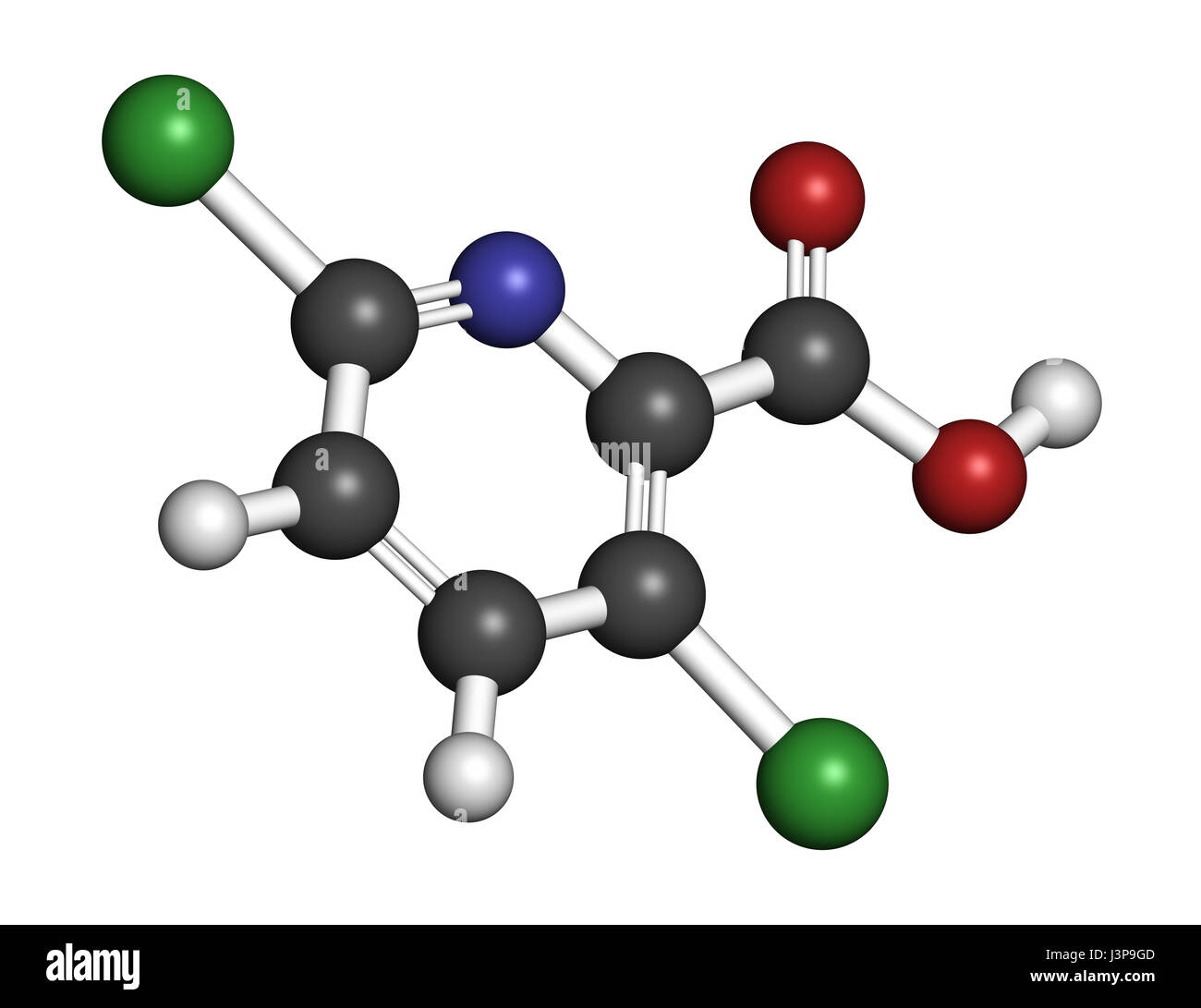 Clopyralid herbicide molecule Stock Photo - Alamy