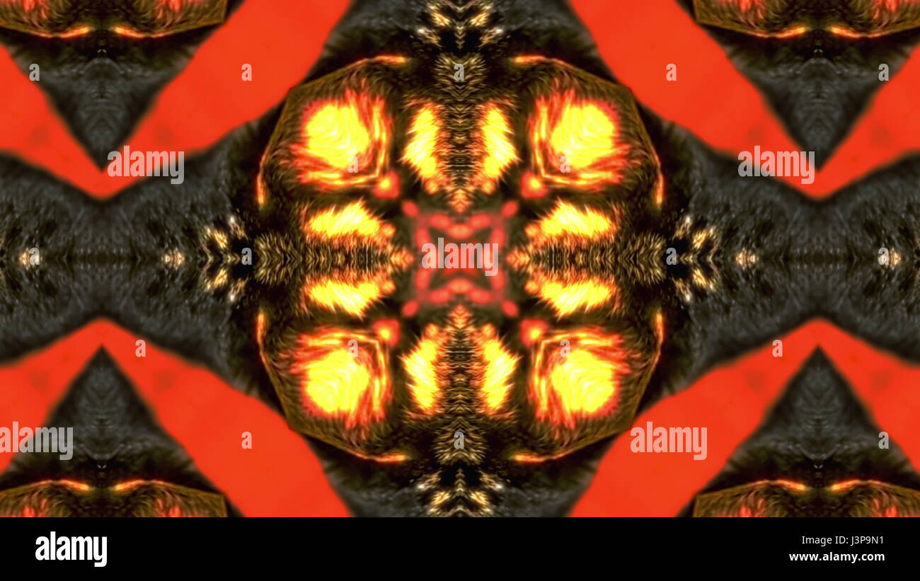 4K Colorful looping kaleidoscope sequence. Abstract motion graphics ...