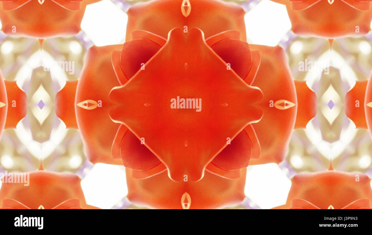 4K Colorful looping kaleidoscope sequence. Abstract motion graphics ...